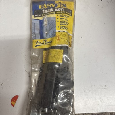 Garage Door Gate Chain Pull Bolt - Spring Loaded Dead Latch Locking ...