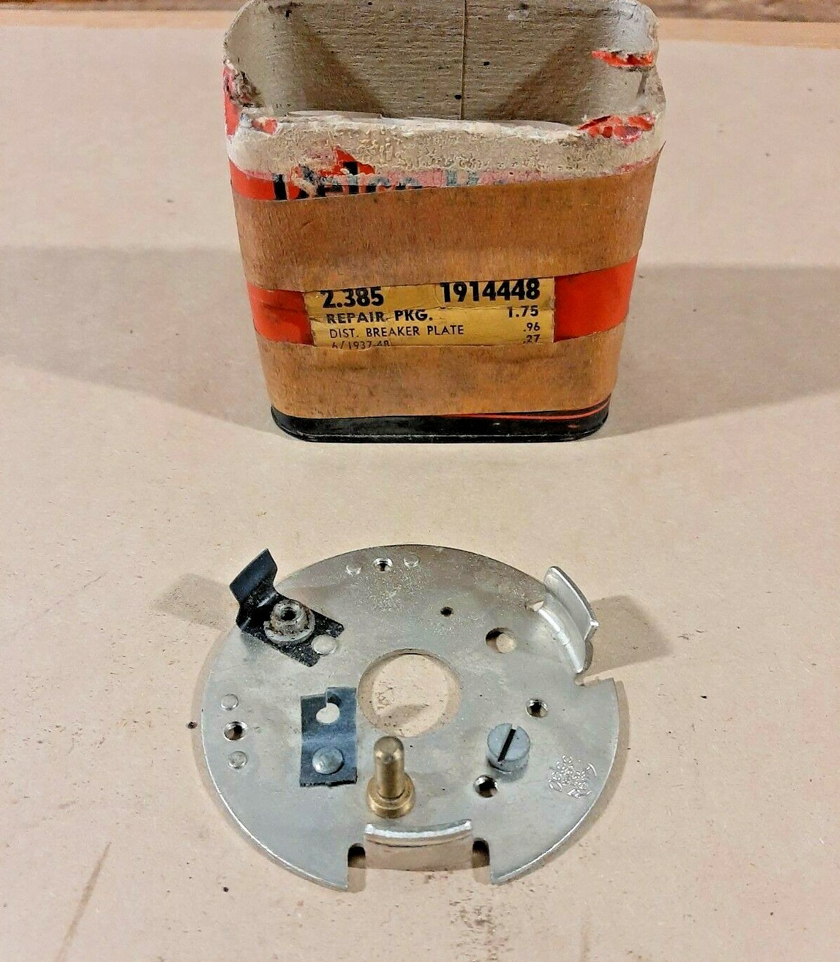 1941-1949 Oldsmobile V6 / Delco Remy Plate # 1914448 | eBay