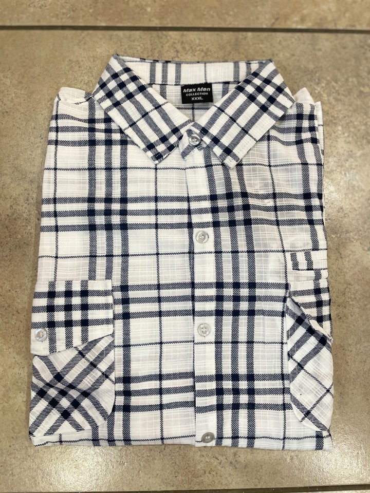 Max Men Collection Men’s Linen Printed Short Sleeve Shirts (XL - 5XL ...