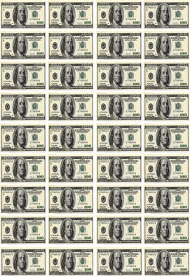 36 Dollar Bill Money Theme Edible Wafer Paper Cupcake Toppers | eBay