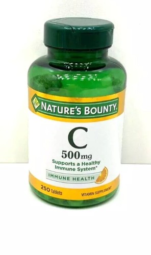 Nature's Bounty C 500 MG Immune Health Supplement 250 Tablets SEALED 1/ ...