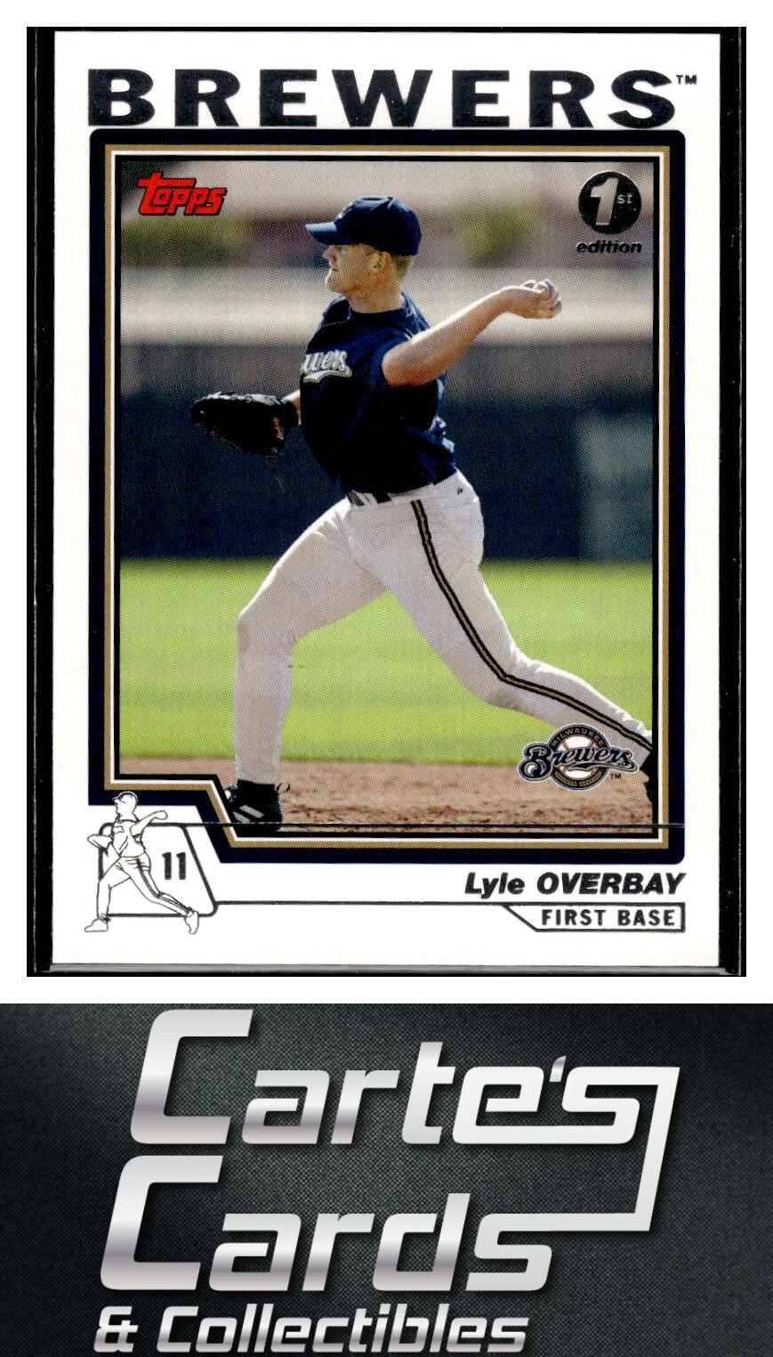 Lyle Overbay 2004 Topps 1st Edition #529 Milwaukee Brewers | eBay