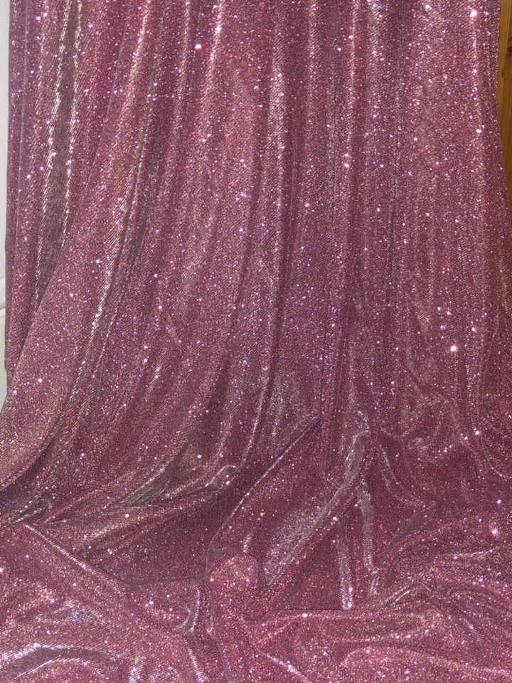 Sparkly Glitter Stretch Moonlight Fabric 58”wide Dress Bridal Costumes ...