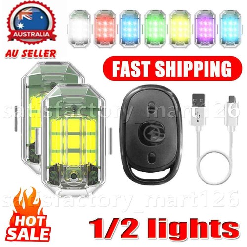 Wireless Remote Control LED Strobe Light Rechargeable Flashing Lights 7 ...