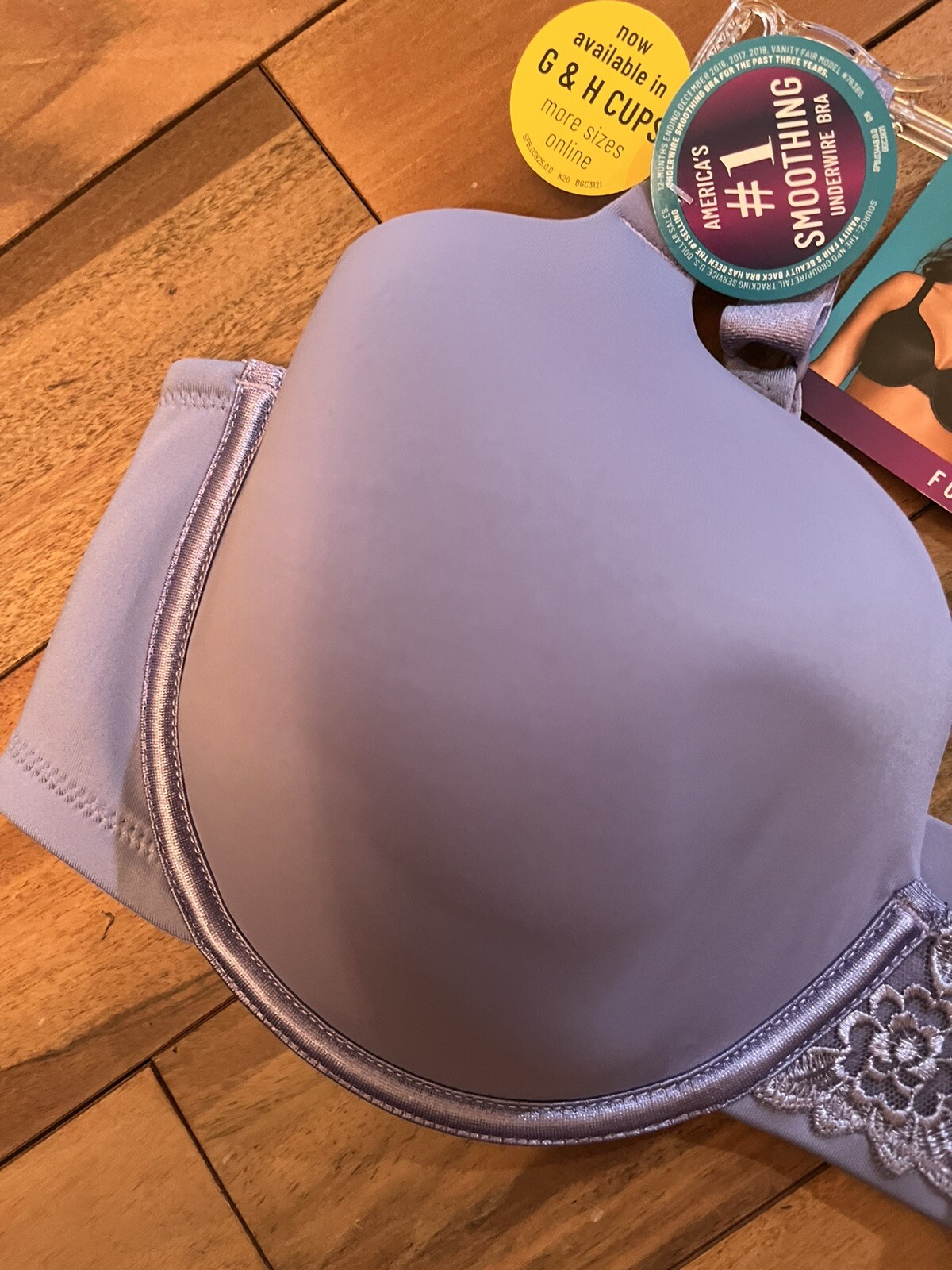 Vanity Fair Women Full Figure Beuty Back Blue Irish Bra Size 40D Style ...