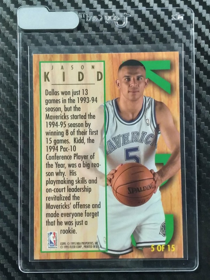 1995 Fleer Ultra Jason Kidd All-Rookie #5 of15 - Taby Card™ Grade MT 9. ...
