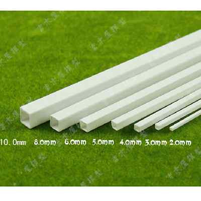10 pcs ABS Styrene Plastic Rectangular Tube Pipe Width 8mm x 250mm ...