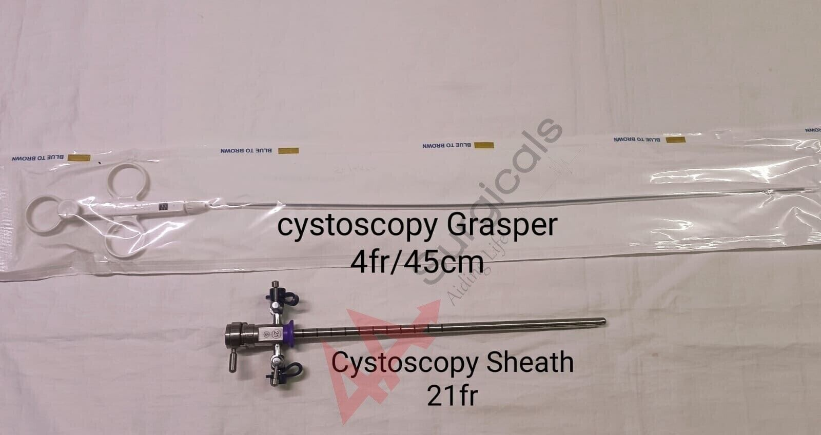 4A Cystoscopy Sheath With Obturator size 21Fr +Cystoscopy Graspers 4fr ...