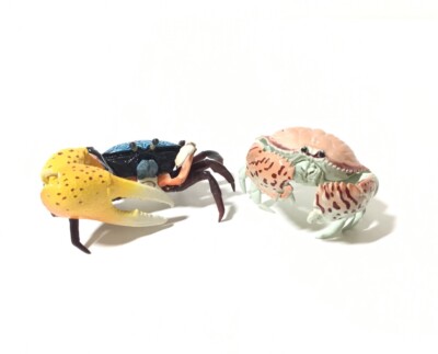 Kaiyodo Museum Q Japan Exclusive Fiddler Crab & Box Crab Mini Figure Set | eBay