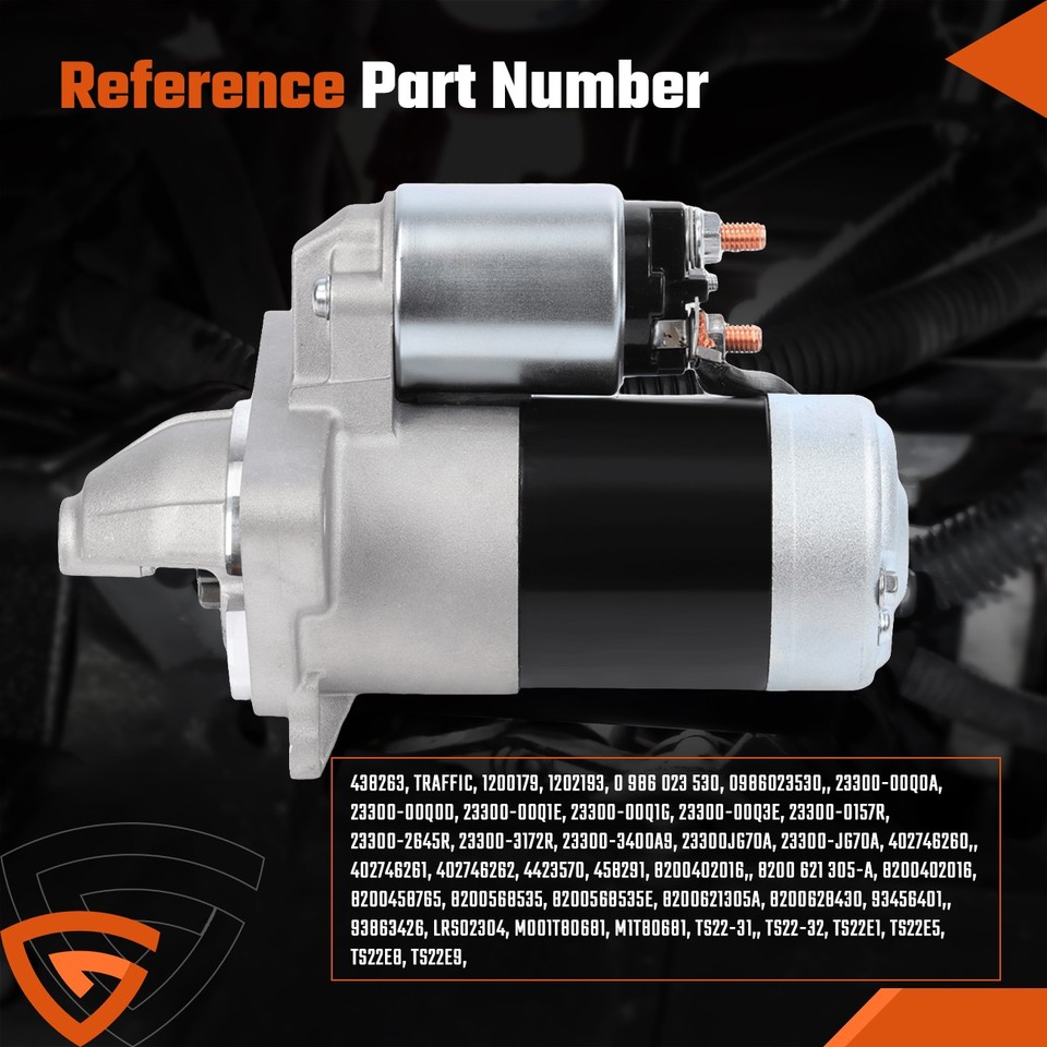 STARTER MOTOR FOR RENAULT MASTER 23300-00Q3E 0986023530 23300-00Q0A ...