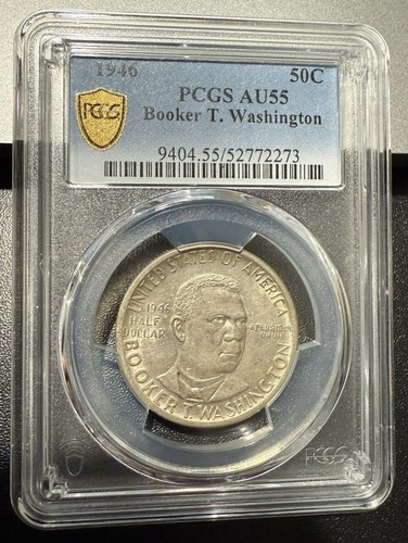 1946 Booker T Washington Half Dollar AU55 | eBay