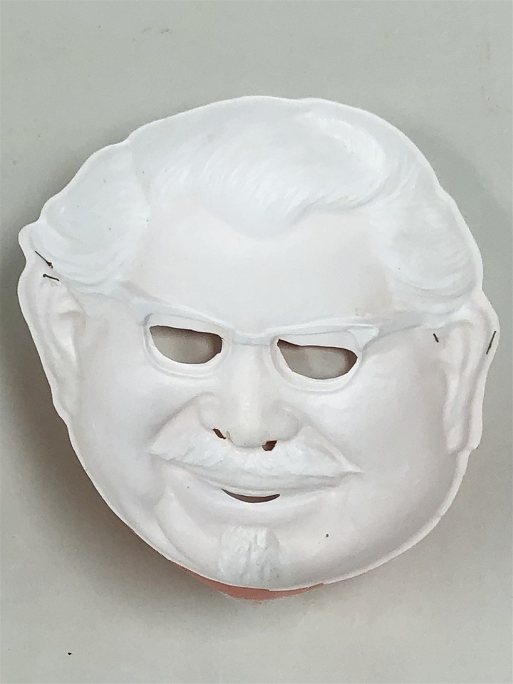 1960s COLONAL SANDERS KENTUCKY FRIED CHICKE HALLOWEEN MASK SUPER NICE ...