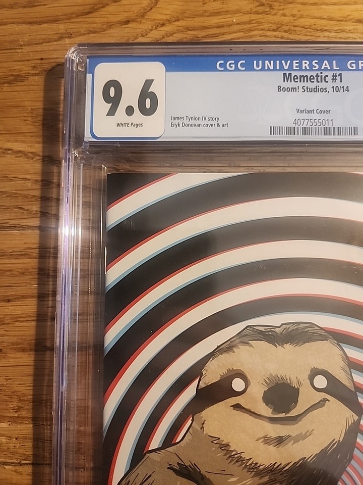 Memetic #1 Good Times Sloth Meme Variant 1:20 James Tynion IV CGC 9.6 ...