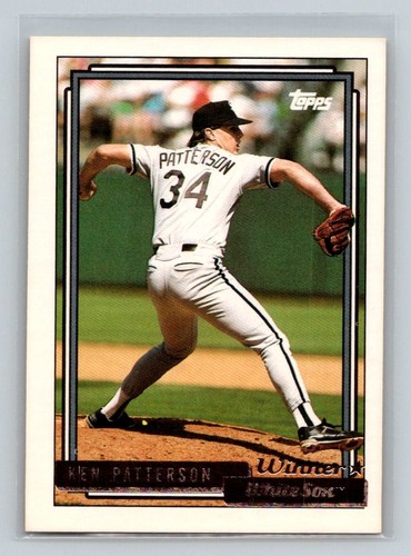 1992 Topps Gold Winners #784 Ken Patterson Chicago White Sox Baseball ...