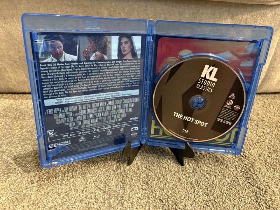 The Hot Spot Blu-Ray w/slipcover Kino Lorber 1990 Don Johnson Jennifer ...