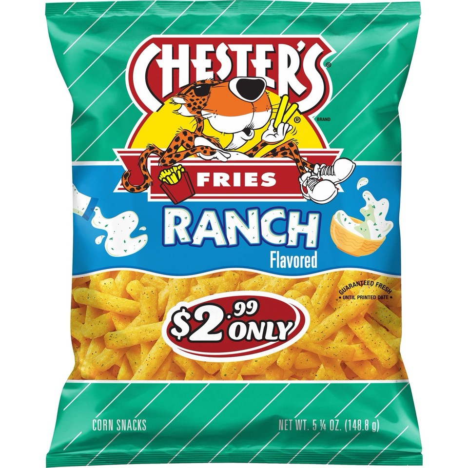 🟡 New Cheetos Chester’s Ranch Dressing Crunchy Corn Cheese Fries 4 1 ...