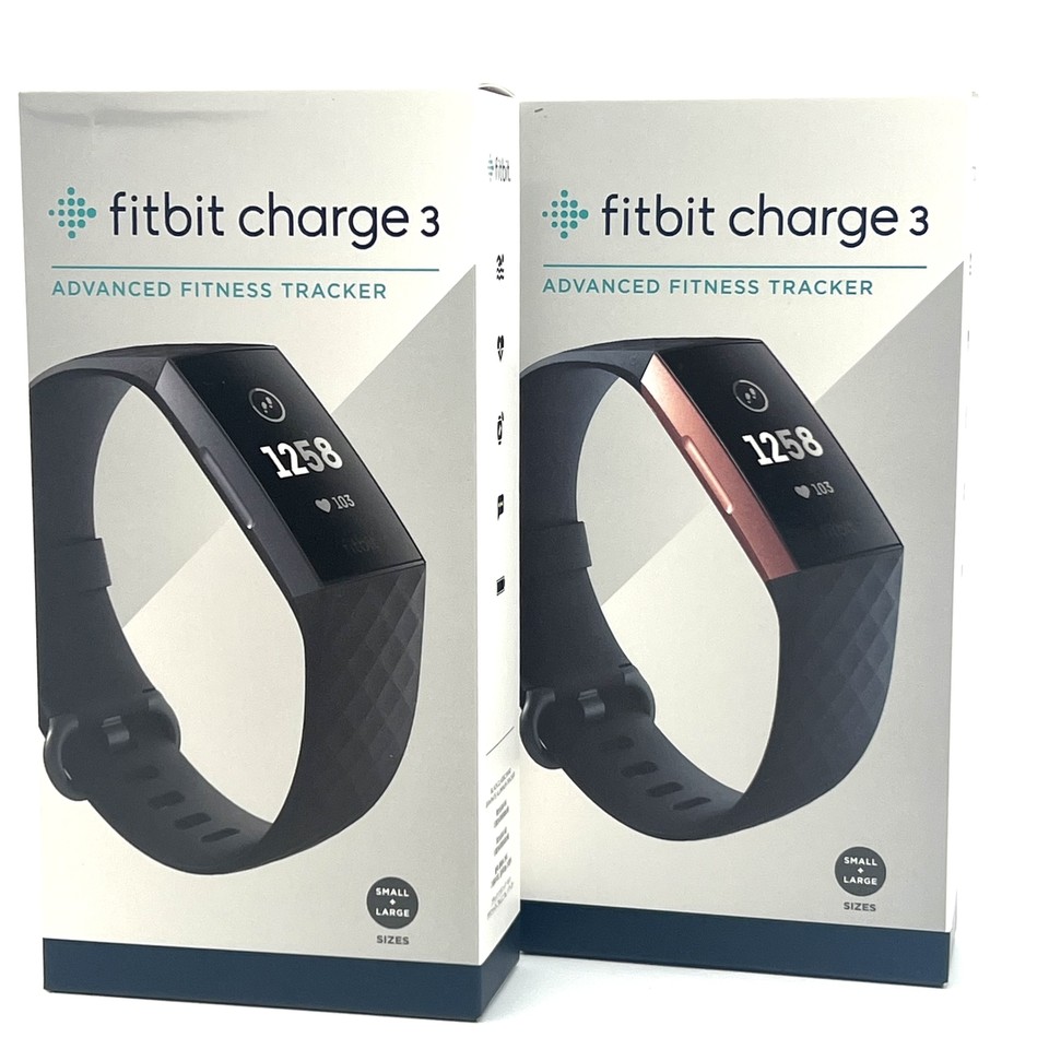 NEW Fitbit Charge 3 Fitness Activity Tracker Heart Rate Monitor ...