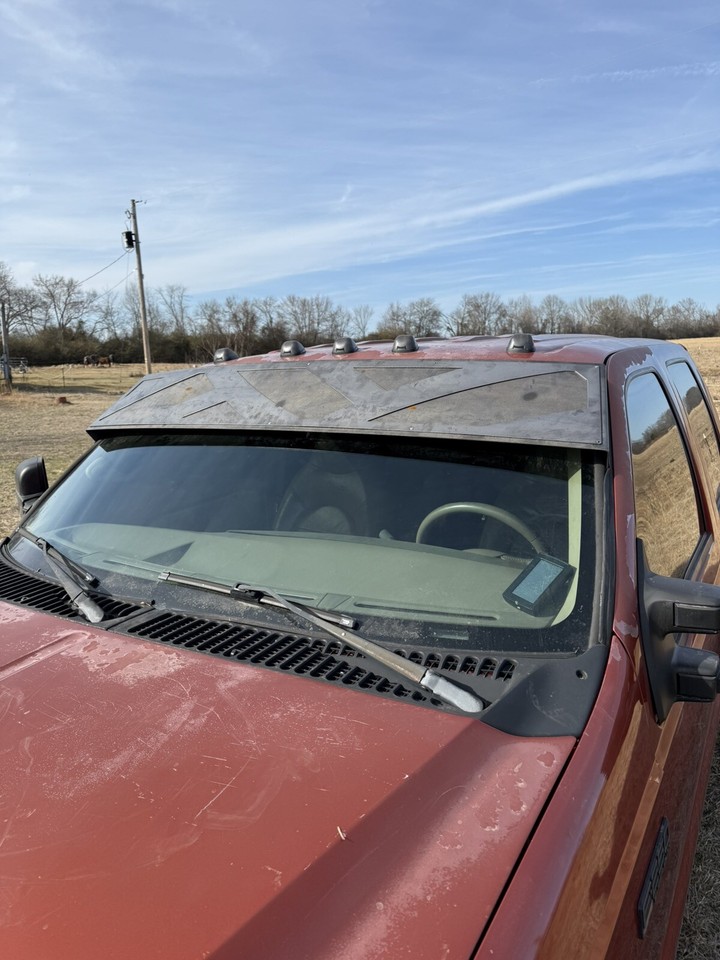 99-16 F-250/F-650 Ford Superduty Windshield Drop Visor (With Overlay ...
