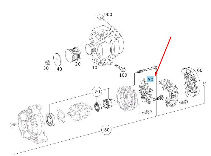 MERCEDES-BENZ E W212 Voltage Regulator Switch A0041542706 for sale ...