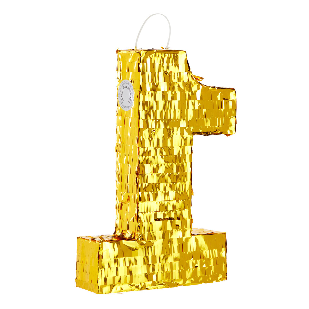 Small Gold Number 1 Pinata for 1st Birthday Party Decor, Centerpieces ...