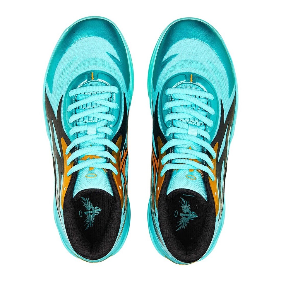NEW PUMA MELO MB.02 ELEKTRO AQUA HONEYCOMB CHARLOTTE HORNETS BASKETBALL ...