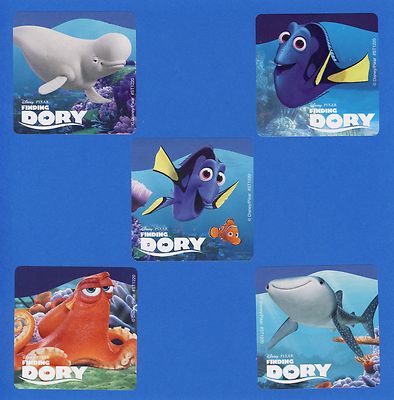 10 Finding Dory Characters - Large Stickers - Bailey, Hank, Destiny ...