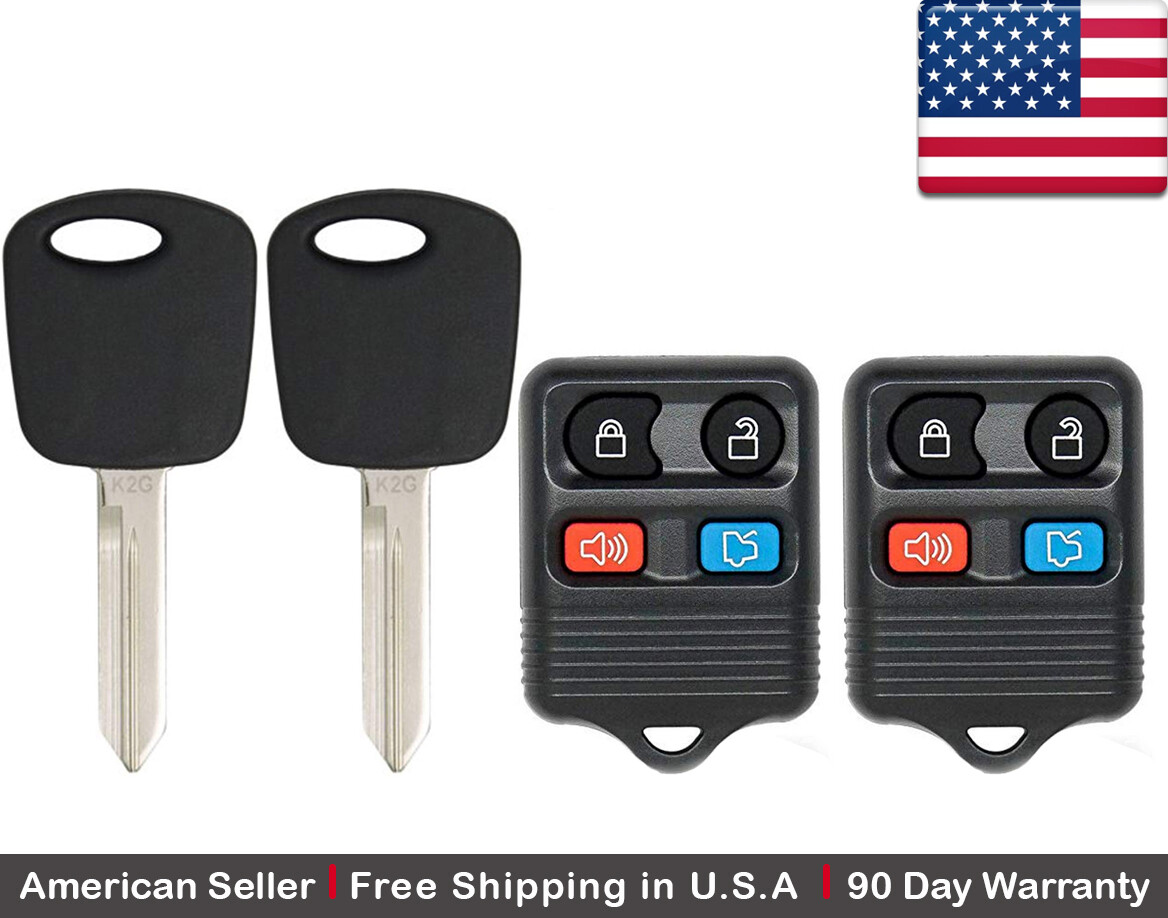 2x New Replacement Remote Ignition Uncut Key H72 H72-PT 4C CHIP For ...