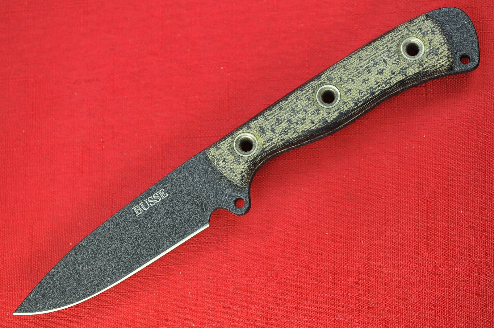 2002 Busse Combat Mean Street .237" Black Crinkle Blade, Textured Black ...