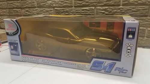 New Bright DODGE CHALLENGER R/T 49 MHz Silver 9.6V Remote Control Car 1 ...