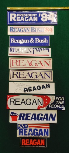 Rare Vintage Lot (11) Ronald Reagan President Bumper Stickers Unused | eBay
