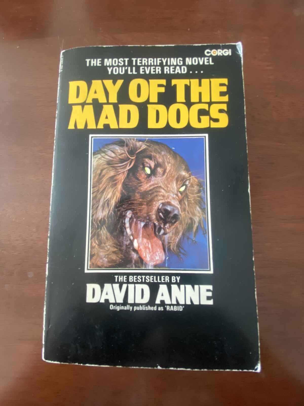 Day Of The Mad Dogs, David Anne, Vintage Rabies Horror Paperback | eBay