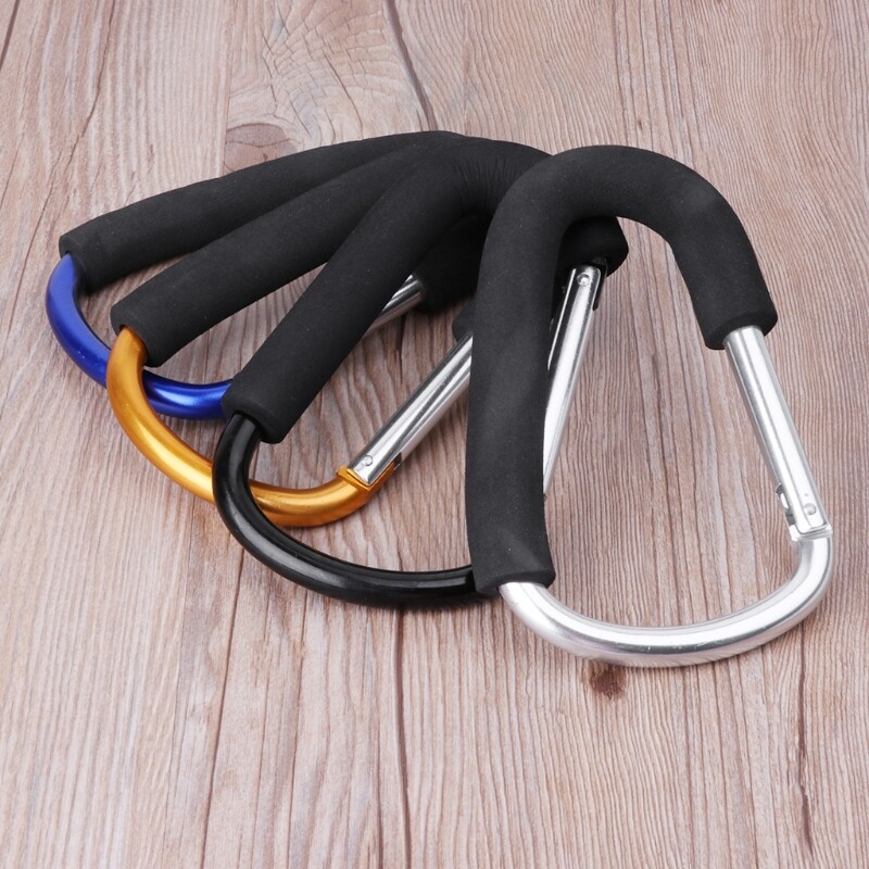 1PC Baby Carriage Hanger Shopping Bag Clip Hook Sponge Carabiner ...