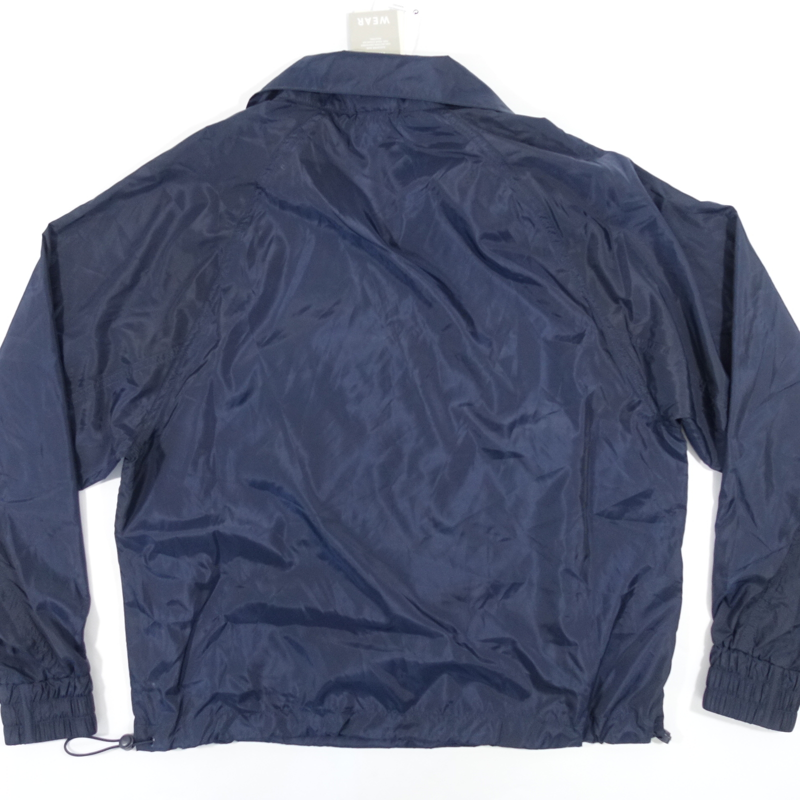 MANGO MNG NAVY BLUE MEDIUM PULLOVER WINDBREAKER SWEATER WOMENS NWT NEW ...