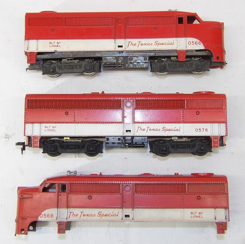 LIONEL HO Scale #566 "The Texas Special" ALCO FA Diesel Loco & 576 ...