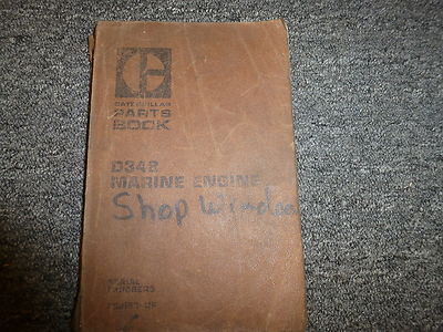 Caterpillar Cat D348 Marine Engine Parts Catalog Manual Book S/N ...