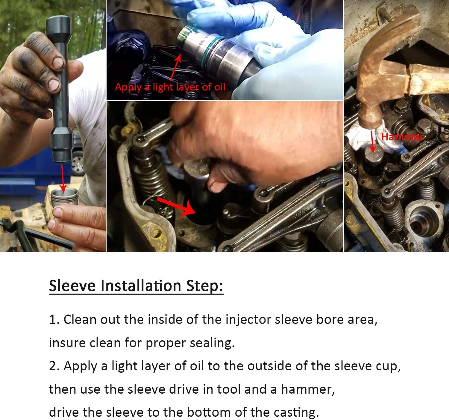 For CAT Caterpillar 3126B C7 C9 Injector Sleeve Cup Removal Tool ...