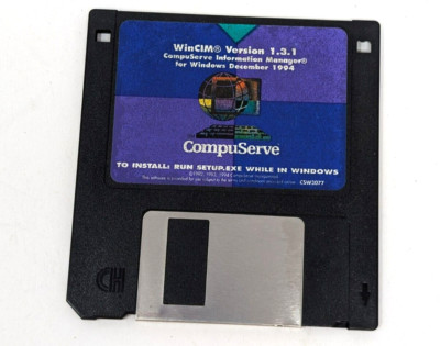 CompuServe WinCIM Information Manager Ver 1.3.1 Floppy Disk 3.5 ...