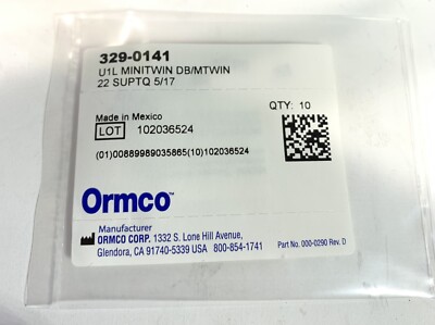 10-Pack Ormco Mini-Twin Orthodontic Brackets .022 U1 left no hook +17T +05A +00R | eBay