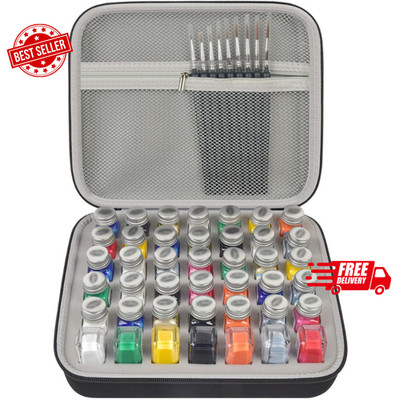 Model Paint Storage Case Compatible with Testors Paint Set, 42PCS ...