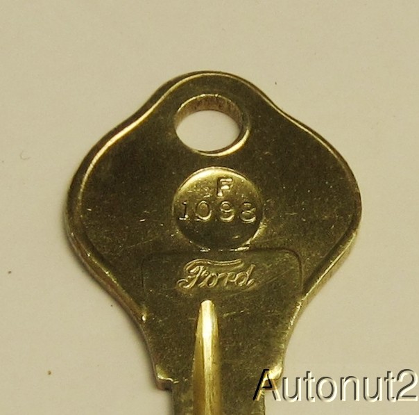 Ford Model A ignition key 1928 to early 1930 Grv #1 F-1098 brass | eBay