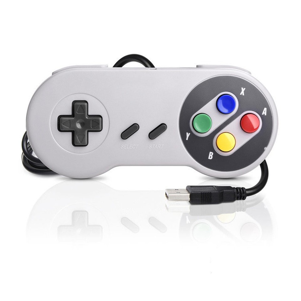 Wired SNES USB Super SNES Controller Gamepad for PC & MAC & Raspberry ...