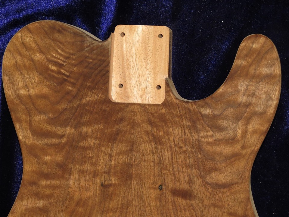 Figured Walnut Top / Mahogany Telecaster Tele Body 5lbs 3oz #3469 | eBay