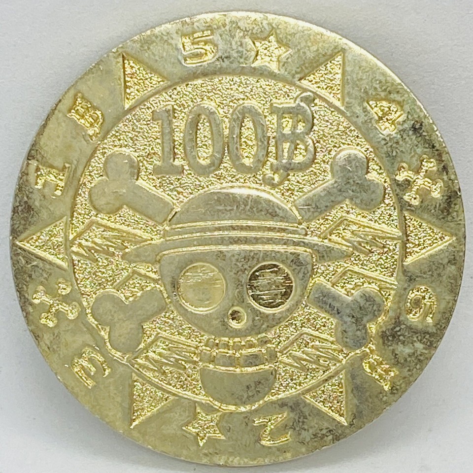 ONE PIECE Medal Luffy 100 Berry Metallic Iron Medals | eBay