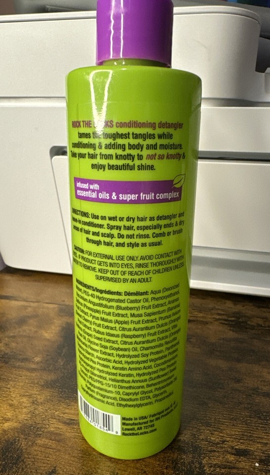 Rock The Locks Green Apple Detangler 8.5 fl oz | eBay