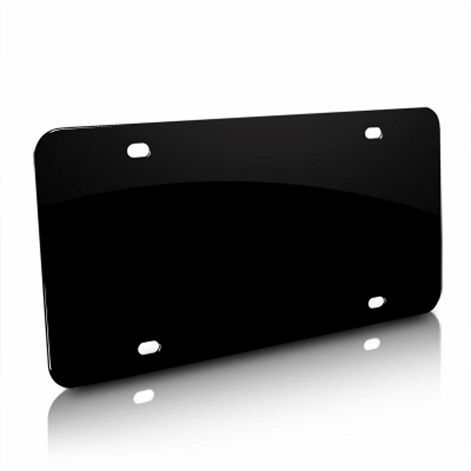 BLACK PERSONALIZED CUSTOM ALUMINUM LICENSE PLATE Car Tag (Your Name ...