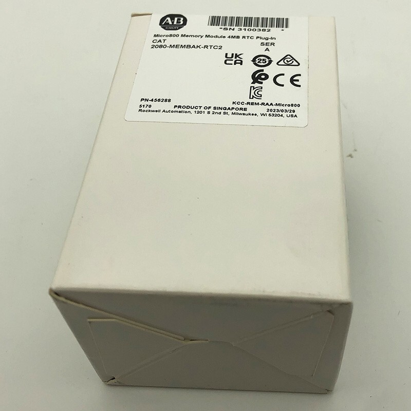 NEW Original 2080-MEMBAK-RTC2 AB Micro800 Memory Module 4MB RTC Plug-In ...