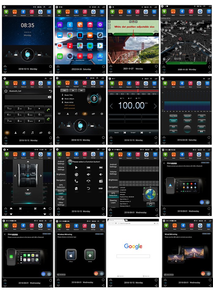 For 2004-2010 Toyota Sienna Carplay Stereo Radio GPS Nav 9.7" Vertical ...