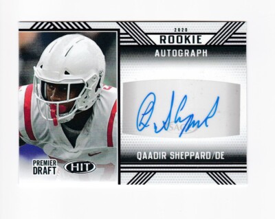 2020 SAGE HIT Autographs Black #A82 Qaadir Sheppard RC Auto Ole Miss | eBay