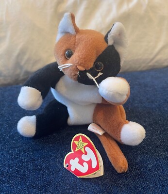 Ty Beanie Baby - Chip The Cat - RARE- 1996, Style 4121 With Tag Errors ...