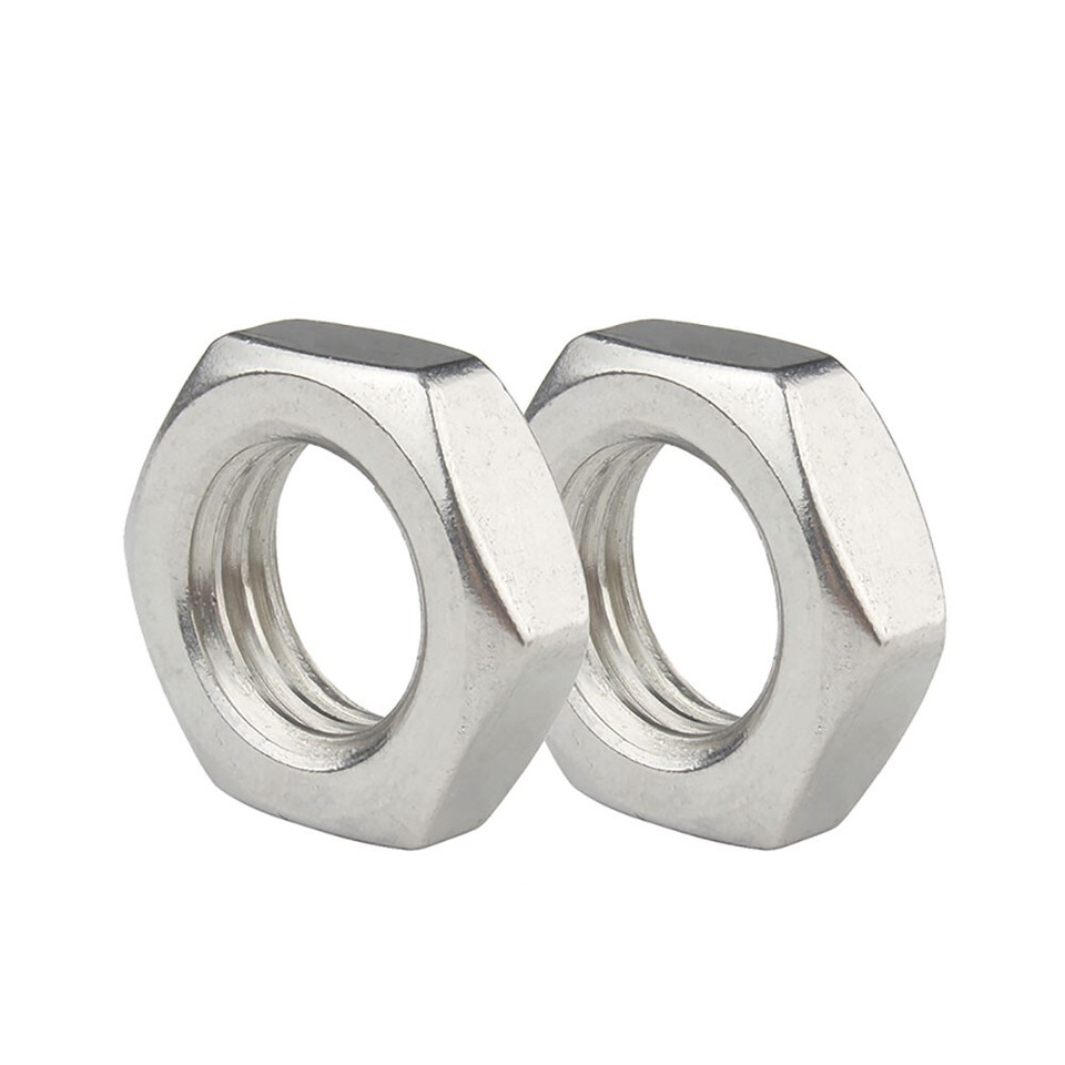 Fine Pitch Thread Hexagon Half /Thin / Lock Nuts Metric M6-M30 Nuts A2 ...
